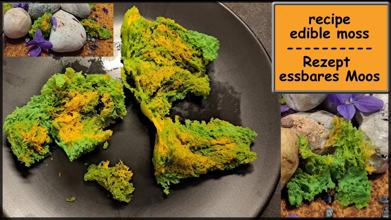 recipe edible moss/ Rezept essbares Moos/ Tutorial - YouTube
