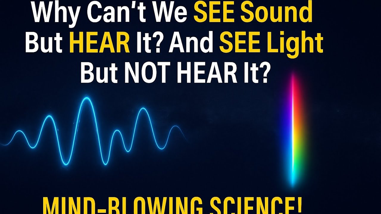 Why Can't We SEE Sound But Can HEAR It? And SEE light but not HEAR it ...