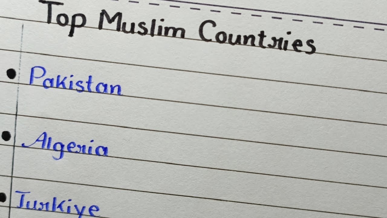 Top Muslim Countries || Muslim Countries in Thte World || Learn And ...