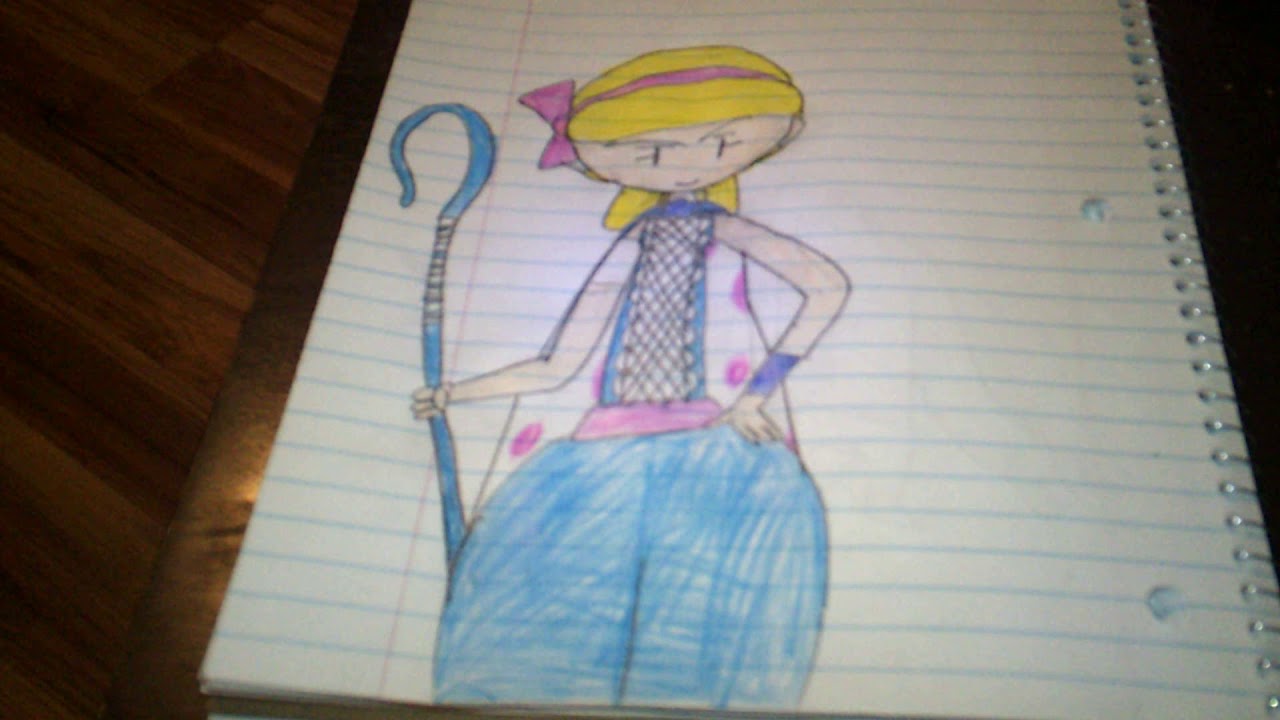 Toy Story 4 Bo Peep drawing - YouTube