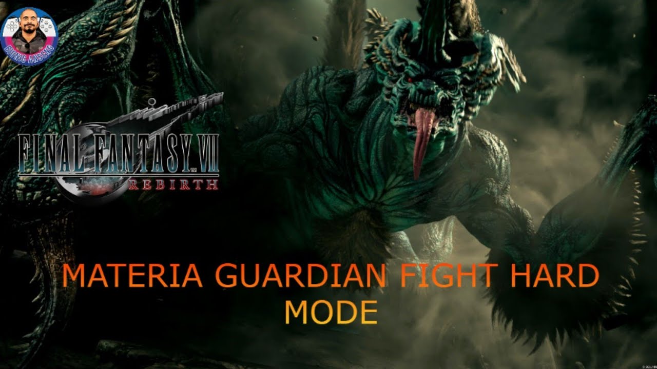 FINAL FANTASY VII REBIRTH Materia Guardian Fight Hard Mode - YouTube