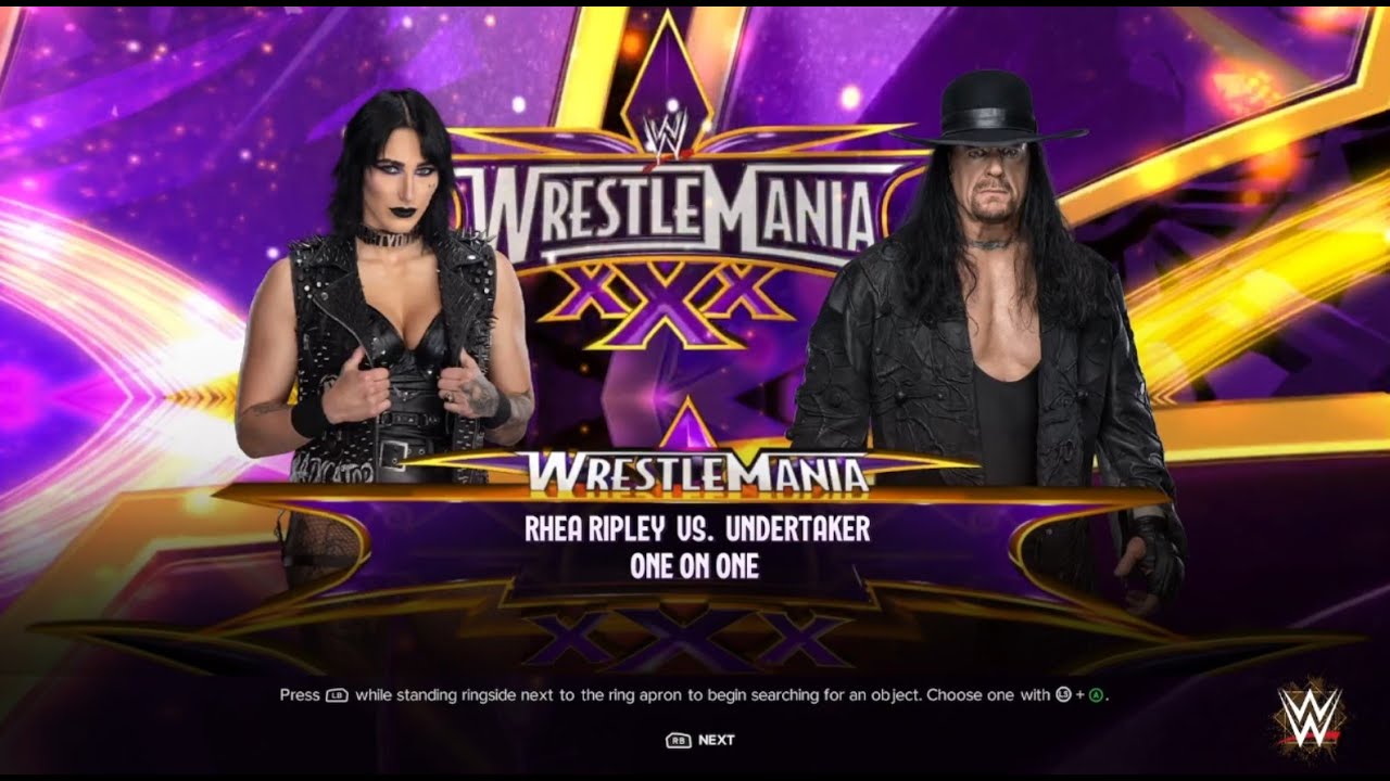 RHEA RIPLEY vs THE UNDERTAKER - YouTube