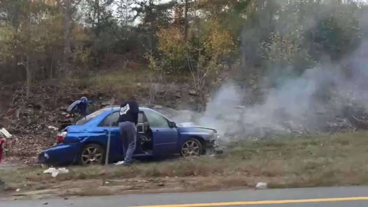 Subaru Impreza WRX crash/ accident Route 9 South Connecticut Apple ...