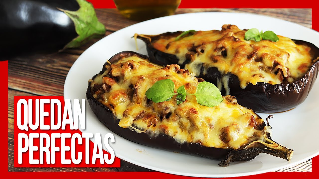 😋 Cómo Hacer Berenjenas Rellenas Al Horno Receta Con Berenjena Y Carne