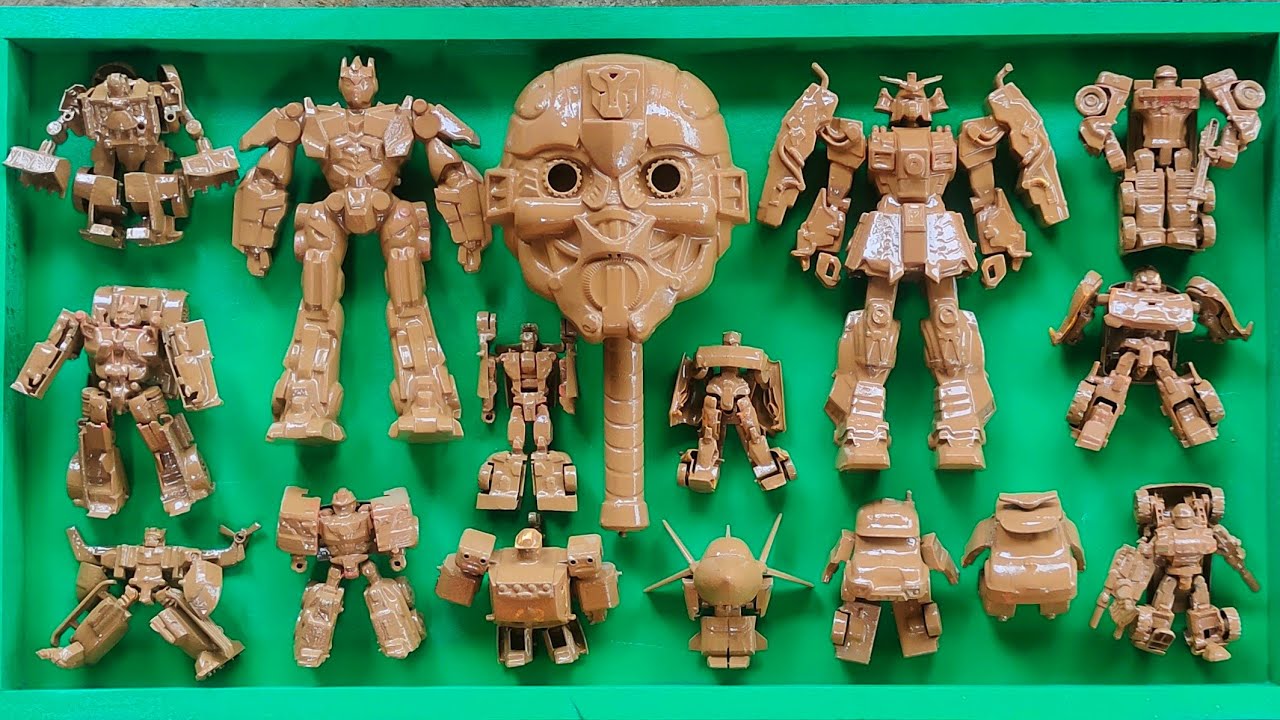 Membersihkan Mainan, Robot Gundam, Bumblebe, Tobot C, Tobot X, Robot ...