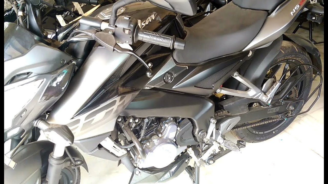 New Bajaj Pulsar Ns 200 Grey Color ABS BSIV Showroom Review // Ex ...