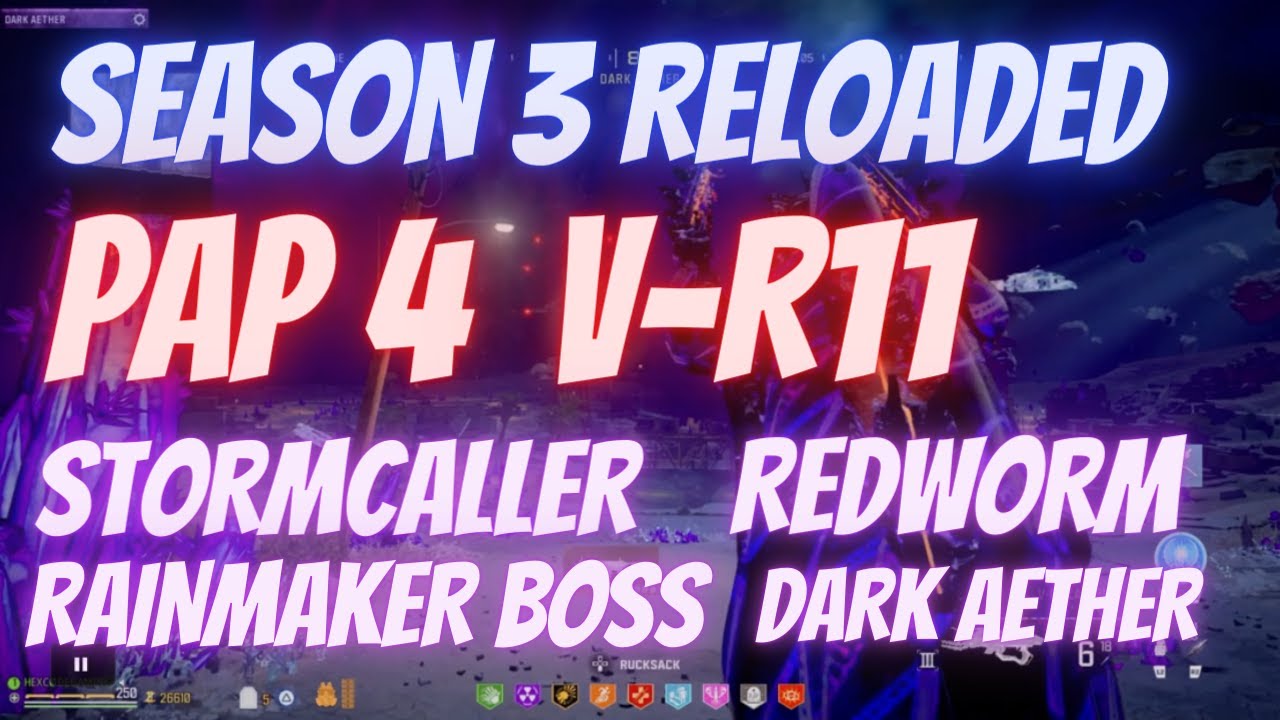 MW3 Zombies Reloaded PAP V-R11 (StormCaller, Warlord Rainmaker, Redworm ...