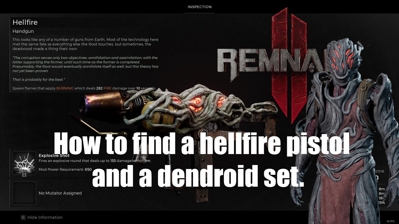 The location of the dendroid armor and the "Hellfire" handgun. - YouTube