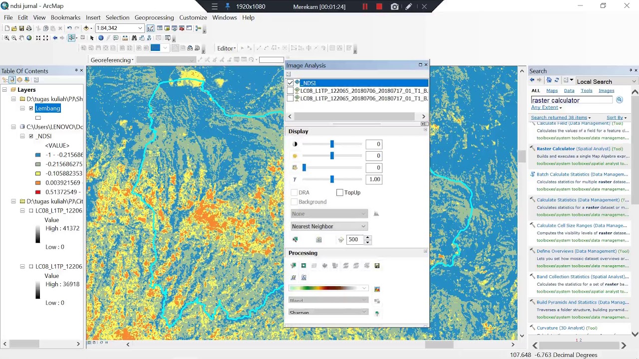 Tutorial Pembuatan Peta NDSI (Normalized Difference Soil Index) (by ...
