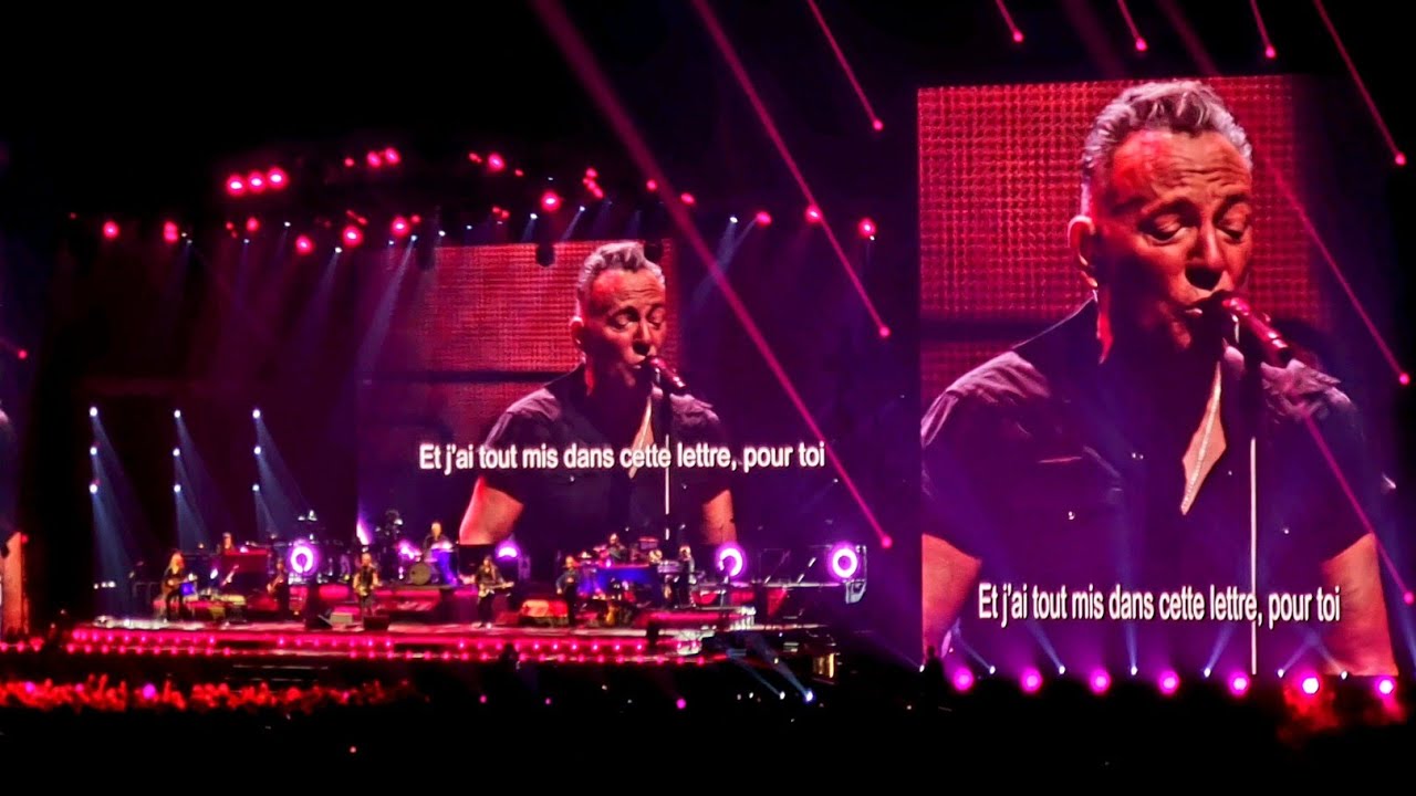 Bruce Springsteen, live, Paris La Défense Arena, Intro + First 4 songs ...