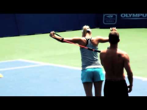 Maria Sharapova - Training in Cincinnati