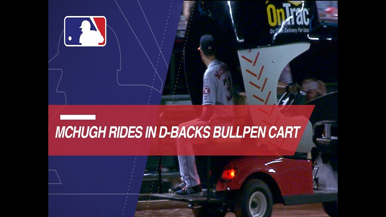 HOU@ARI: D-backs bullpen cart finally sees the field - YouTube