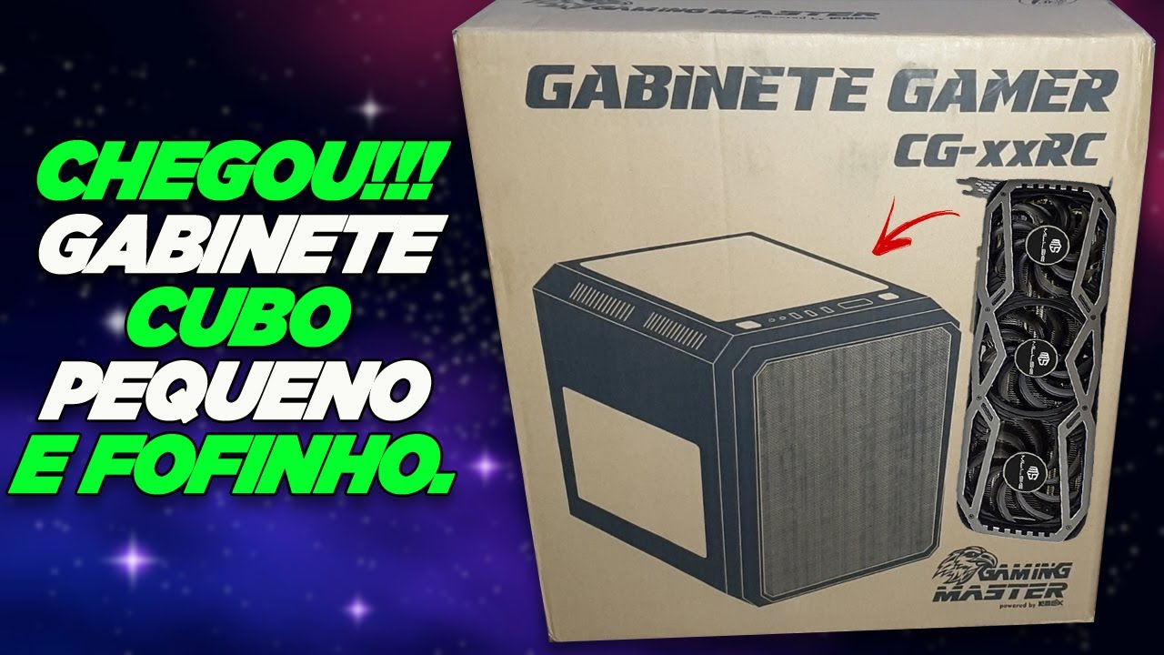 MEU PRIMEIRO GABINETE GAMER - Microcraft III - CG-03RC K-MEX CUBO RAINBOW #unboxing - YouTube
