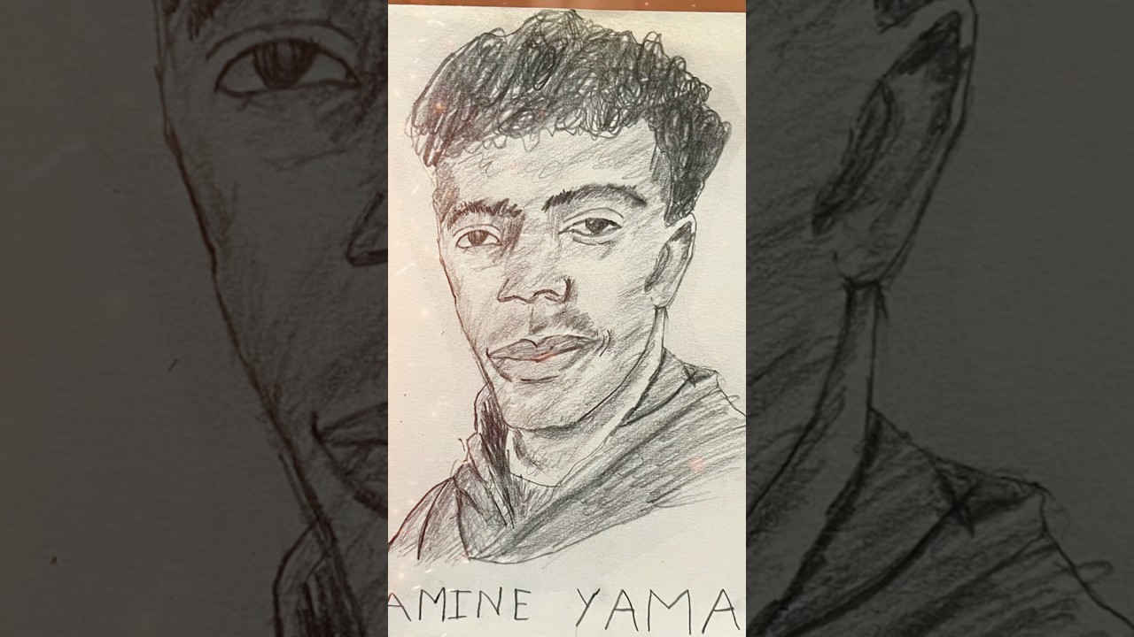 Pencil Sketch of Lamine Yamal #drawing #ytshorts #shorts - YouTube