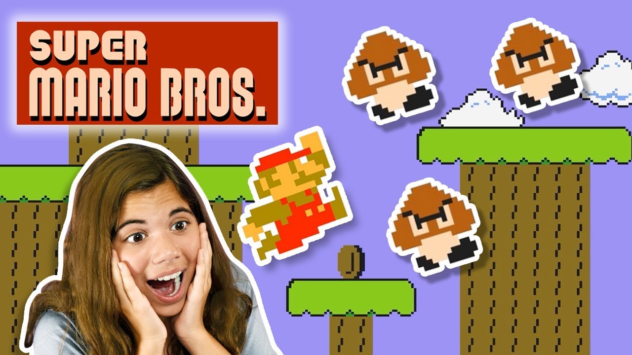 Kids Play Old Games: Super Mario Bros. + More | Mother Goose Club Let's ...