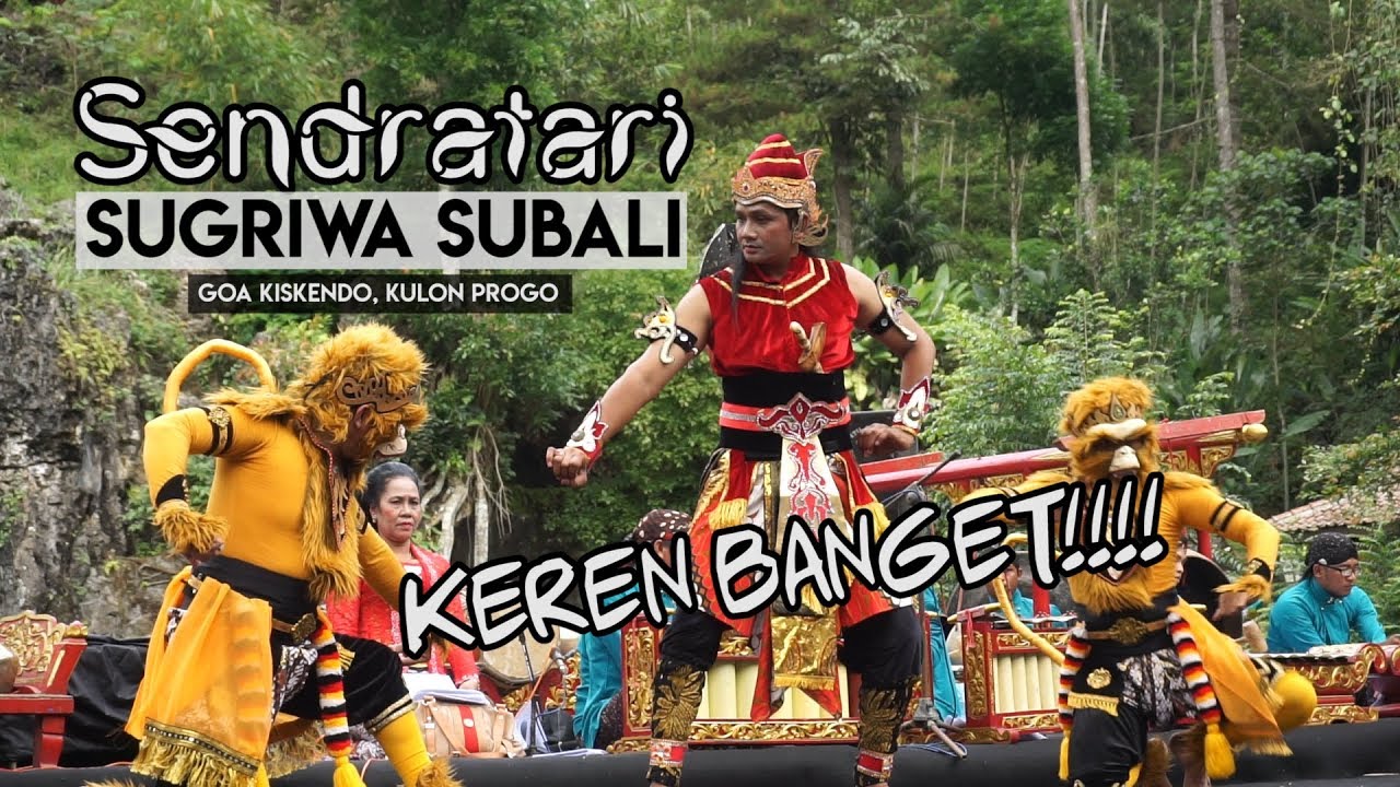 Tarian Legendaris! Sendratari Sugriwa Subali di Goa Kiskendo, Kulon ...