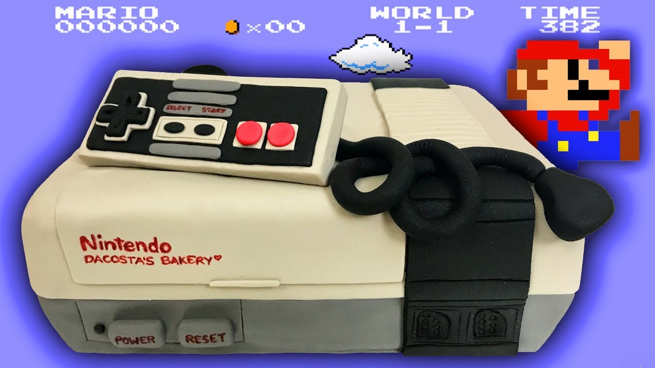 PASTEL EN FORMA DE NINTENDO - NES | DACOSTA'S BAKERY - YouTube