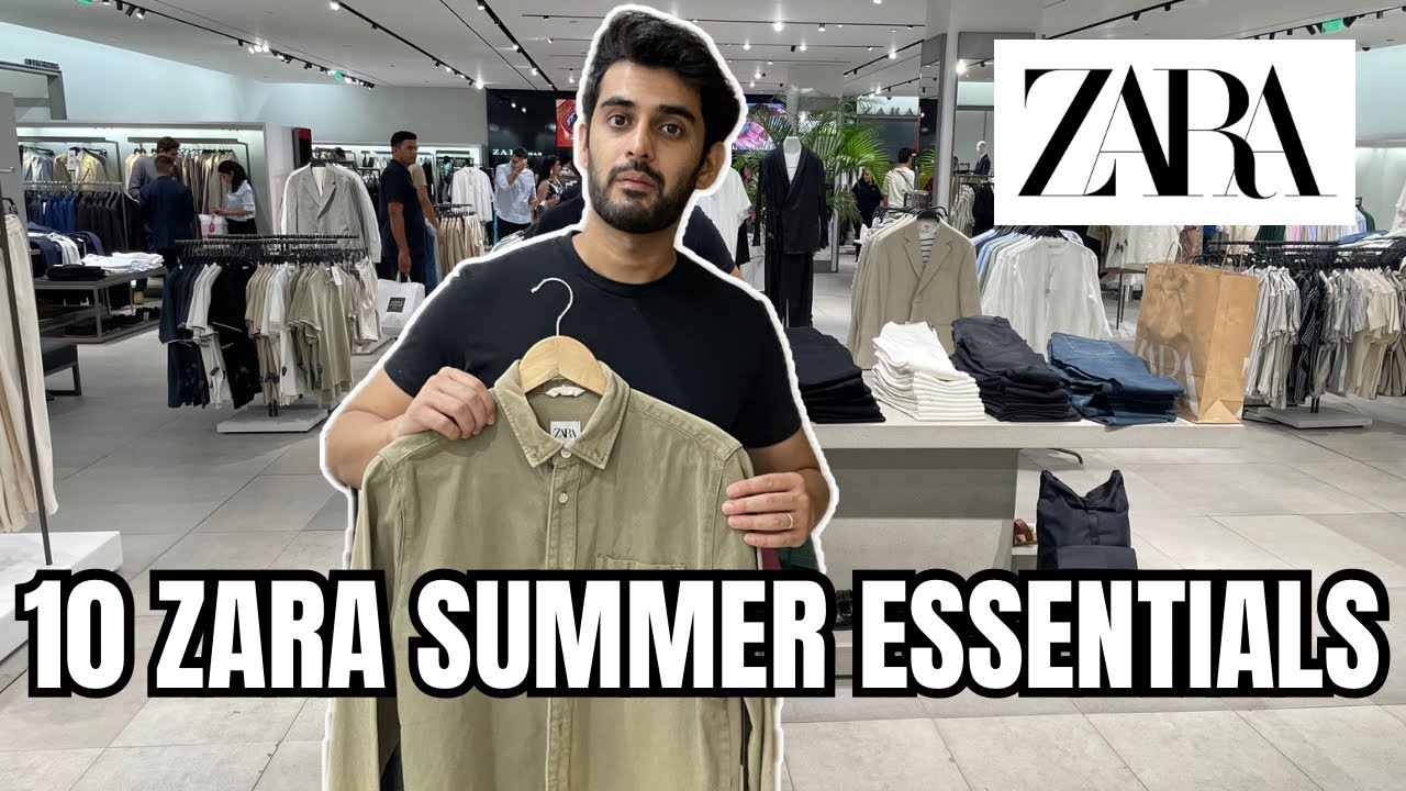 10 ZARA SUMMER ESSENTIALS FOR MEN 2024 | ZARA HAUL - YouTube