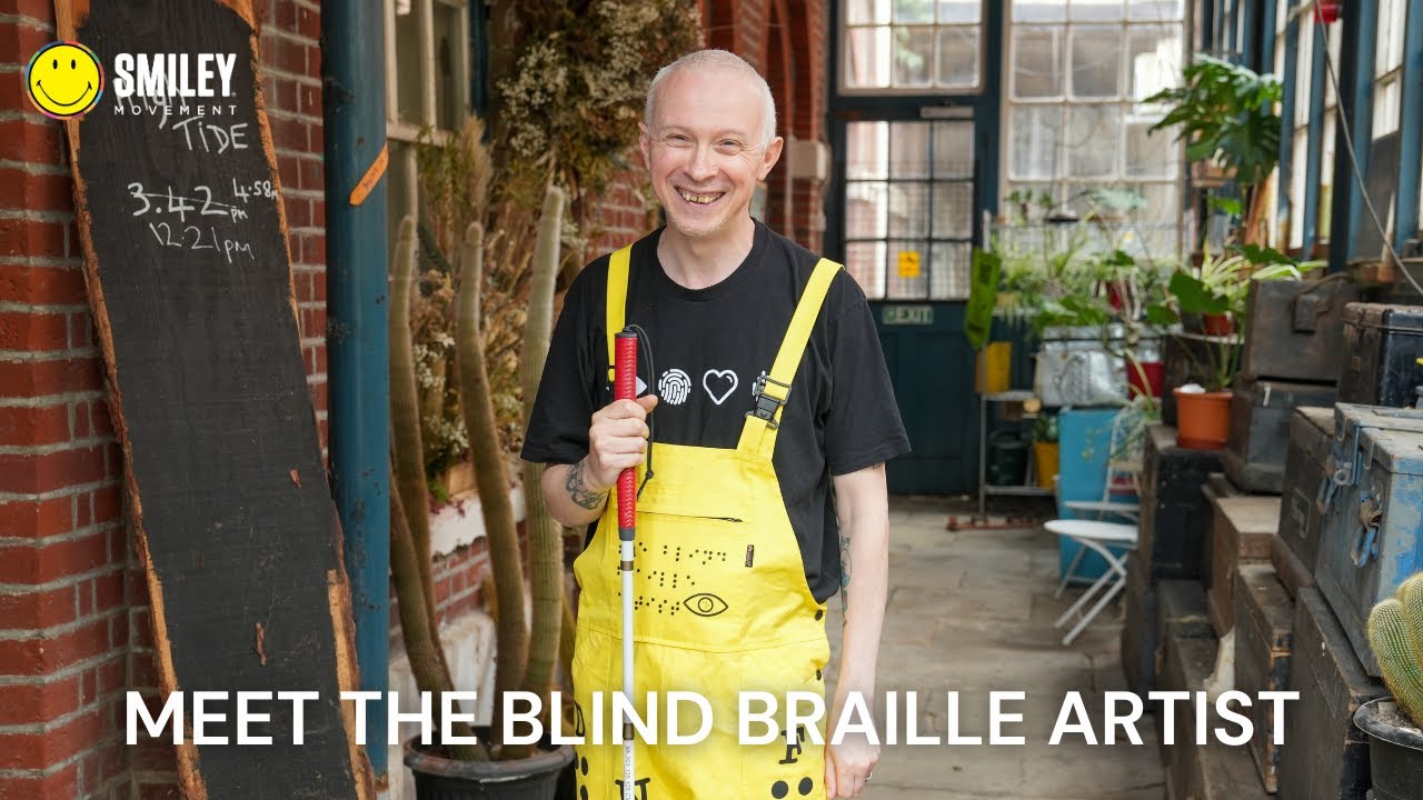 Meet Mr Dot: The Blind Braille Artist - YouTube