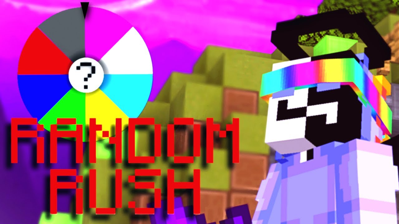 Minecraft Bedwars, but I have Random Rushes (Nether Games Gameplay ...