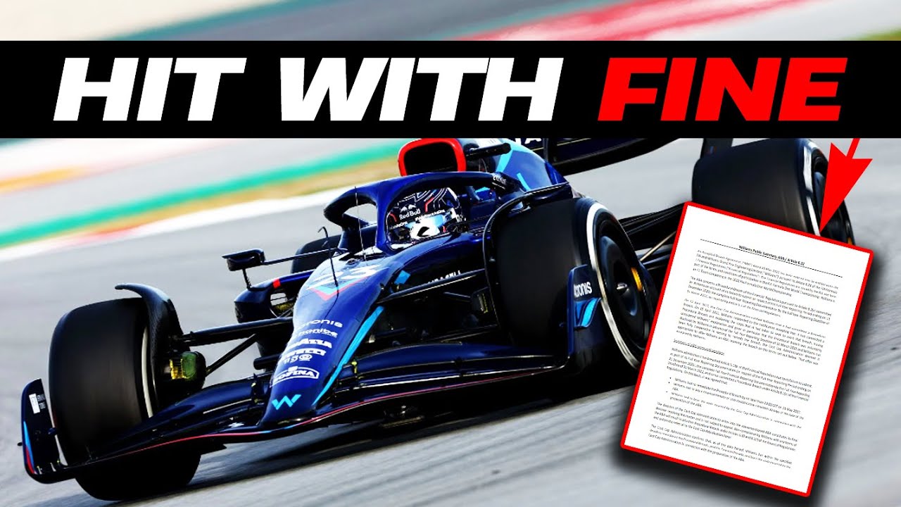 FORMULA 1 | COST CAP FINE | WILLIAMS RACING - YouTube