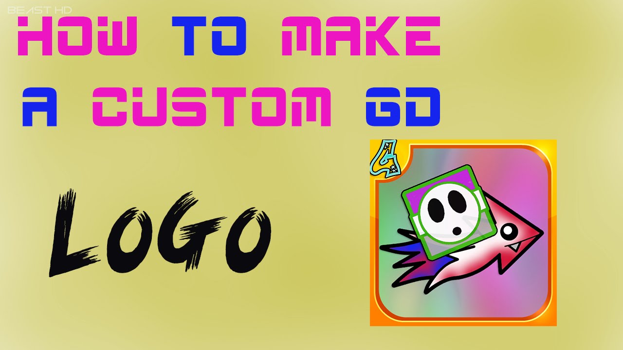 How To Make A GD Logo (Speed Art) - YouTube