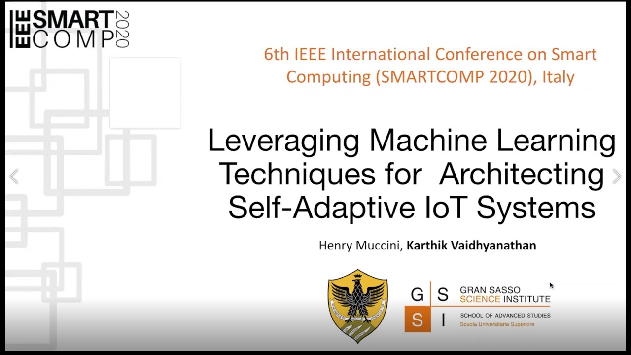 Leveraging Machine Learning Techniques For Architecting Self Adaptive Iot Systems Smartcomp