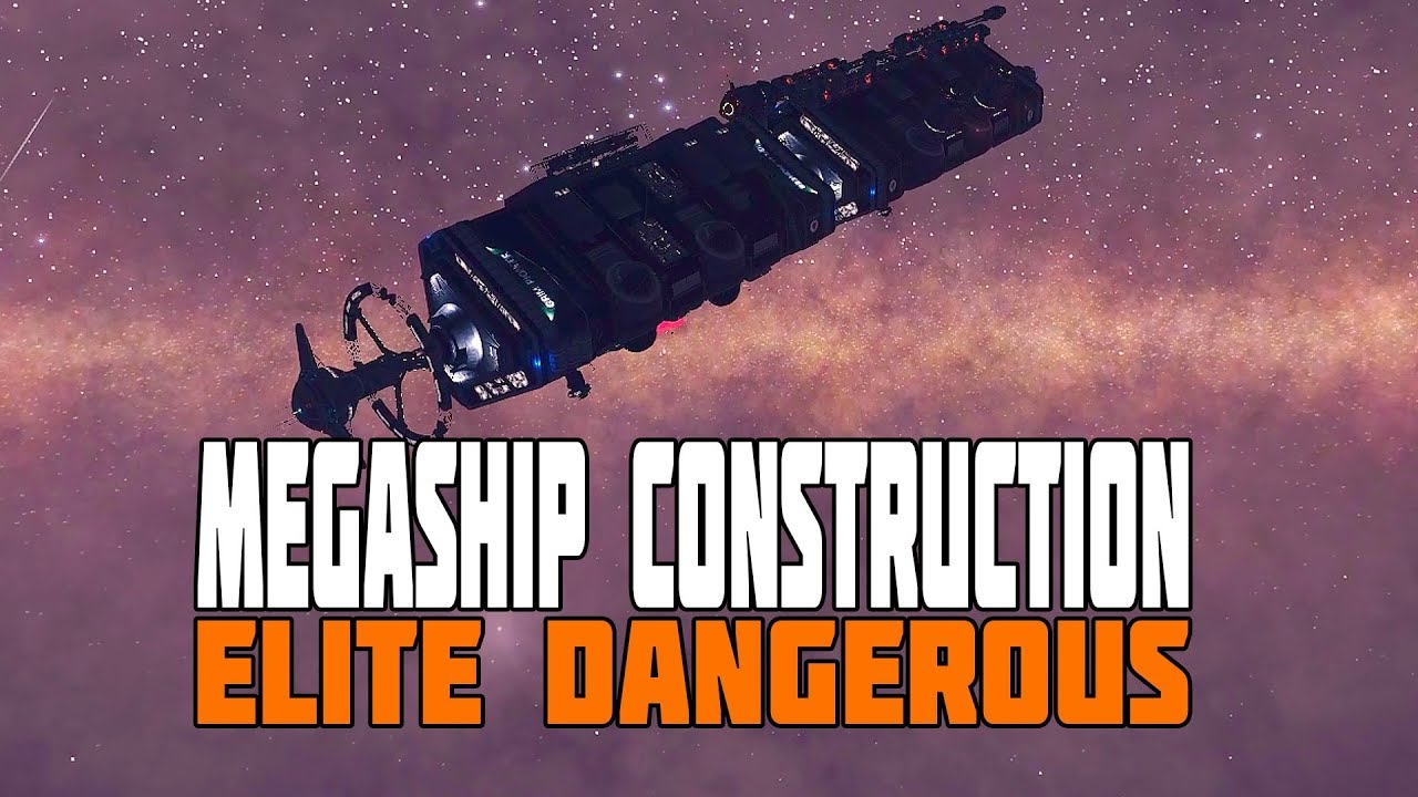 Elite Dangerous - Building a Megaship at the Center of the Galaxy - YouTube