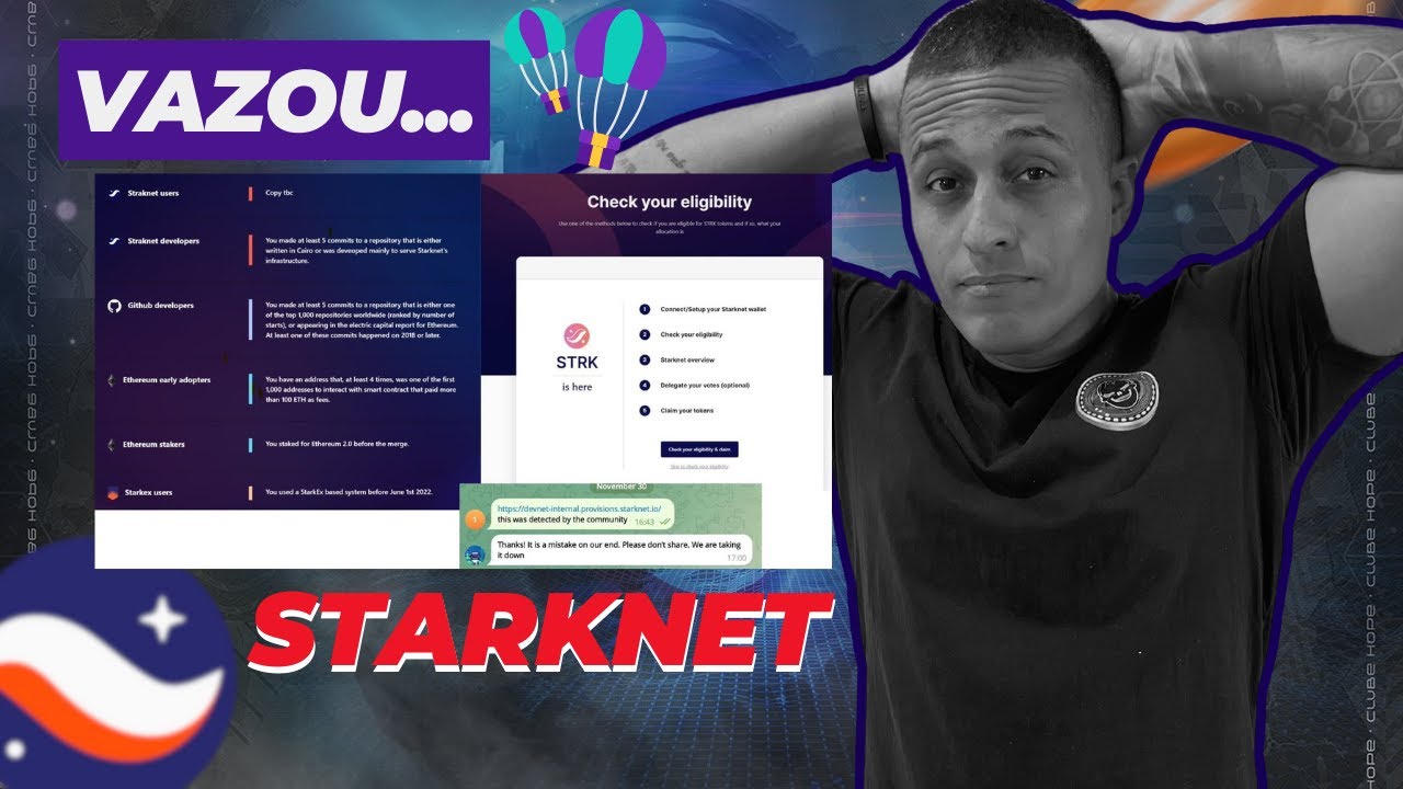 STARKNET AIRDROP??? ENTENDA O QUE ACONTECEU -CRITÉRIOS DE ELEGIBILIDADE ...