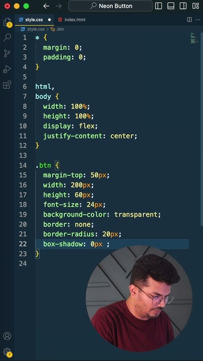 Neon Glowing Button Hover Animation In Css Css Html Webdevelopment Csstricks Shorts Bhopal 