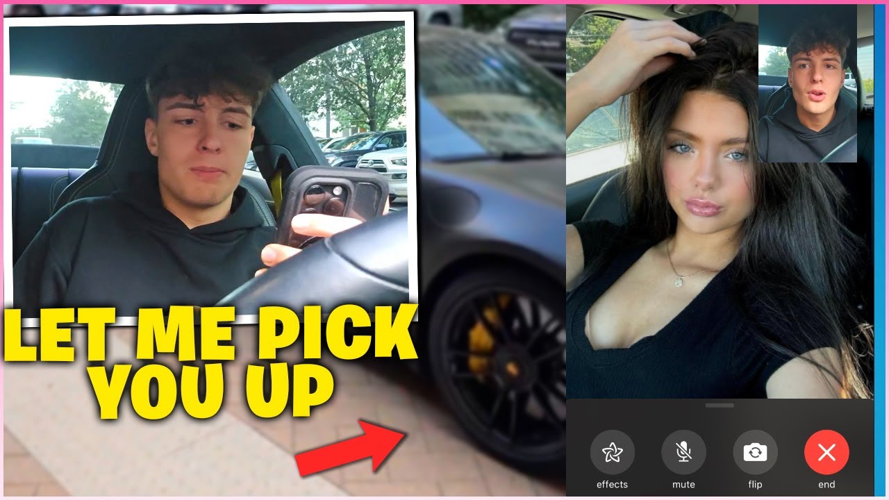 CLIX FaceTime FRAANTIC & ASK Her To PICK Her Up In HIS Porsche 911 ...