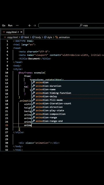 Blue Box Animation Css Html Viralshorts Viral Shorts Youtube