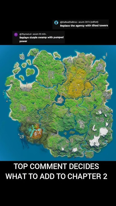 TOP COMMENT DECIDES WHAT TO ADD TO CHAPTER 2 ⛱️ #fortnite #foryou #fyp #viralvideo #chapter2 ...