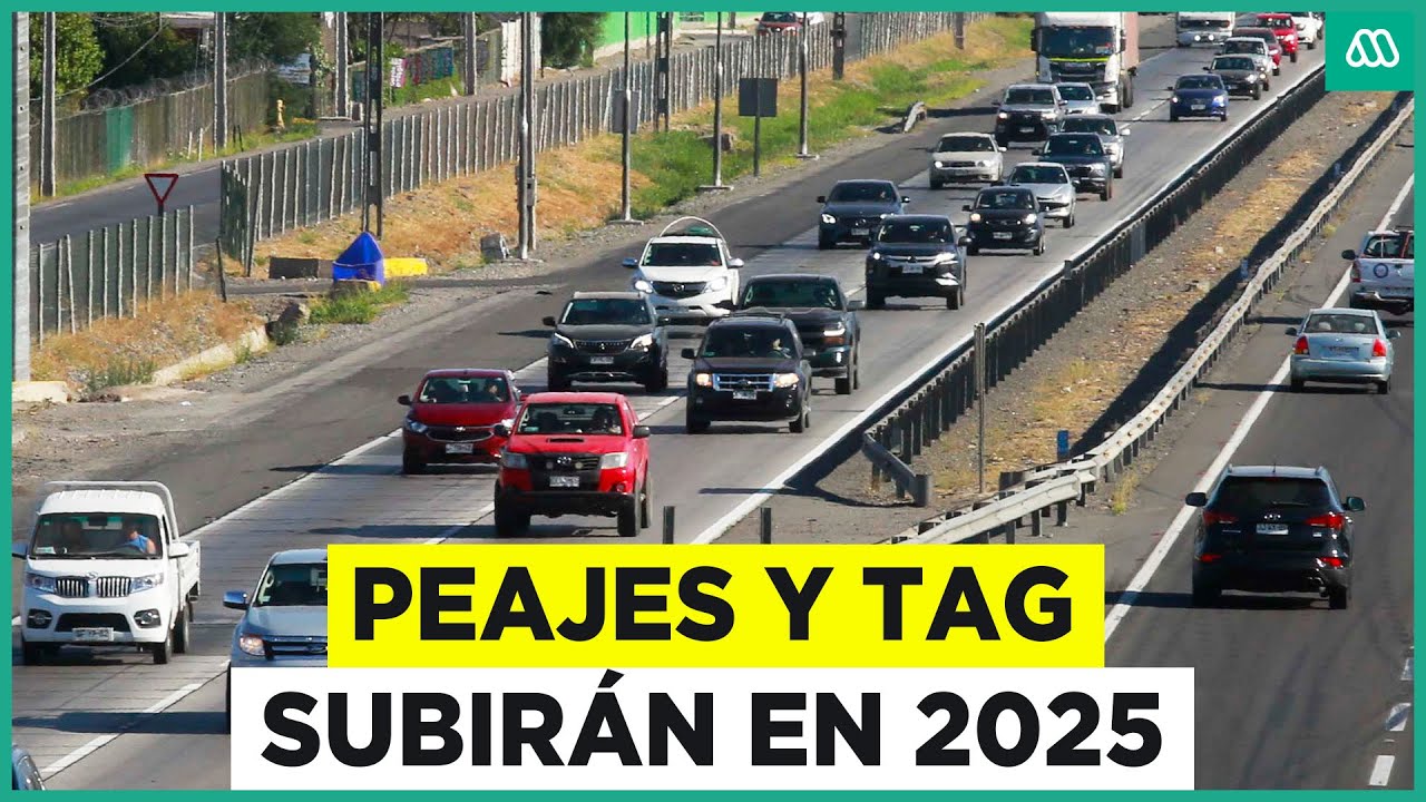 Tarifas de peaje y TAG subirán en enero de 2025 - YouTube