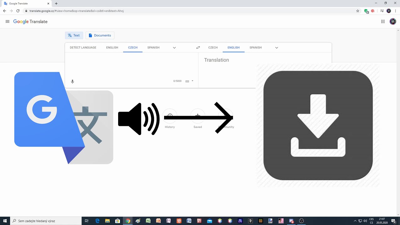 Jak stahovat Google Překladač/Translate hlas/zvuk [CZ/SK Tutorial ...