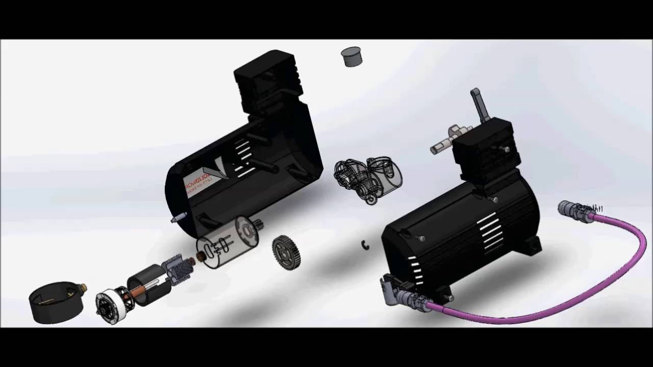 15-16 (QP) Compressor d'aire SolidWorks - YouTube