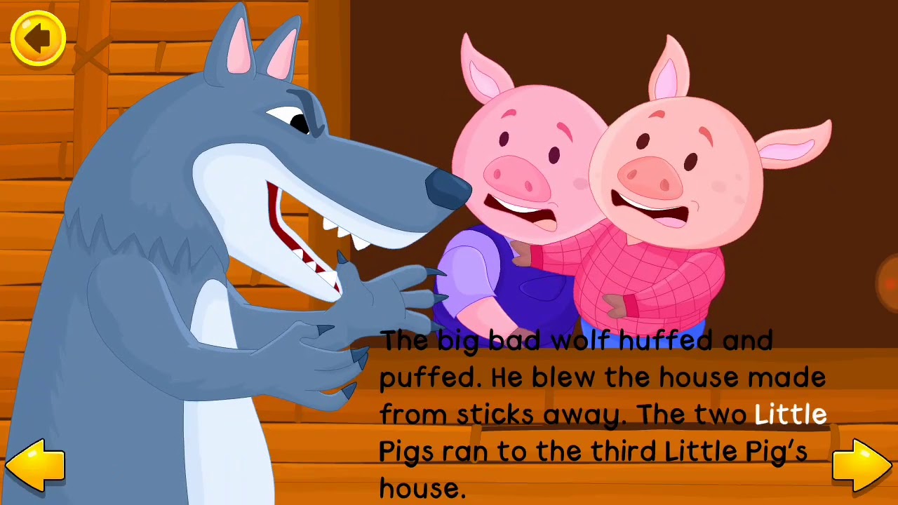 Three Little Pigs | Kids Story Animation with English Sub | Fairy Tales ...