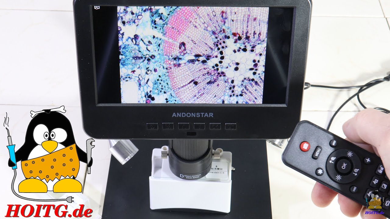 Review of the digital microscope Andonstar AD246S-M - YouTube