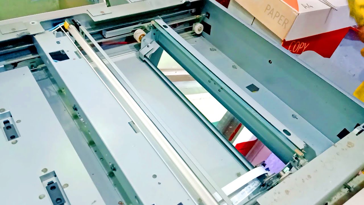 SCANNER CLEANING FOR GOOD PRINTING XEROX PHOTOCOPIER MACHINE - YouTube