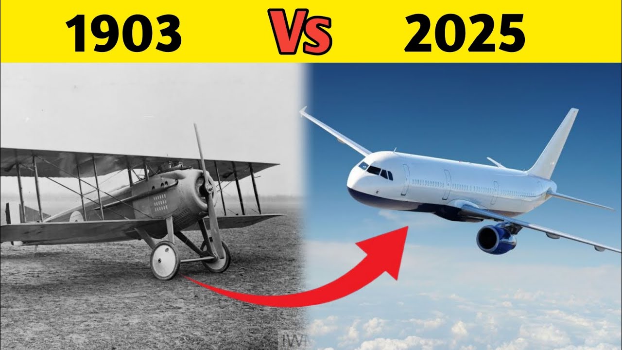 Evolution Of Aircraft 1903 to 2025 ️ - YouTube