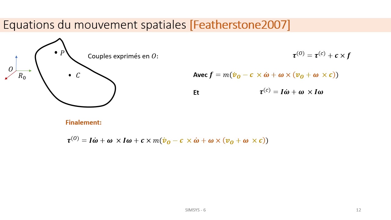 ALGORITHME DE NEWTON EULER POUR LES SYSTEMES ROBOTISES - YouTube