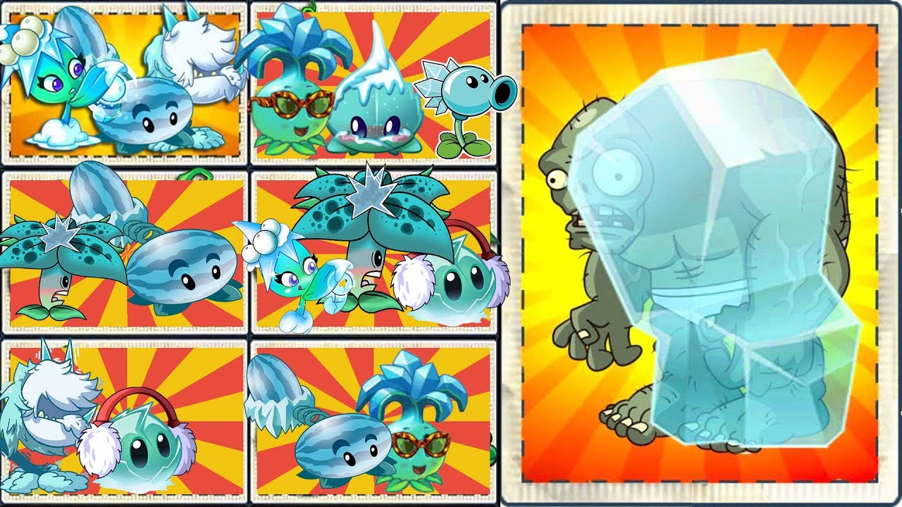 Plants vs Zombies 2 Frozen Team Arena How to arrange ice Team Plants ...