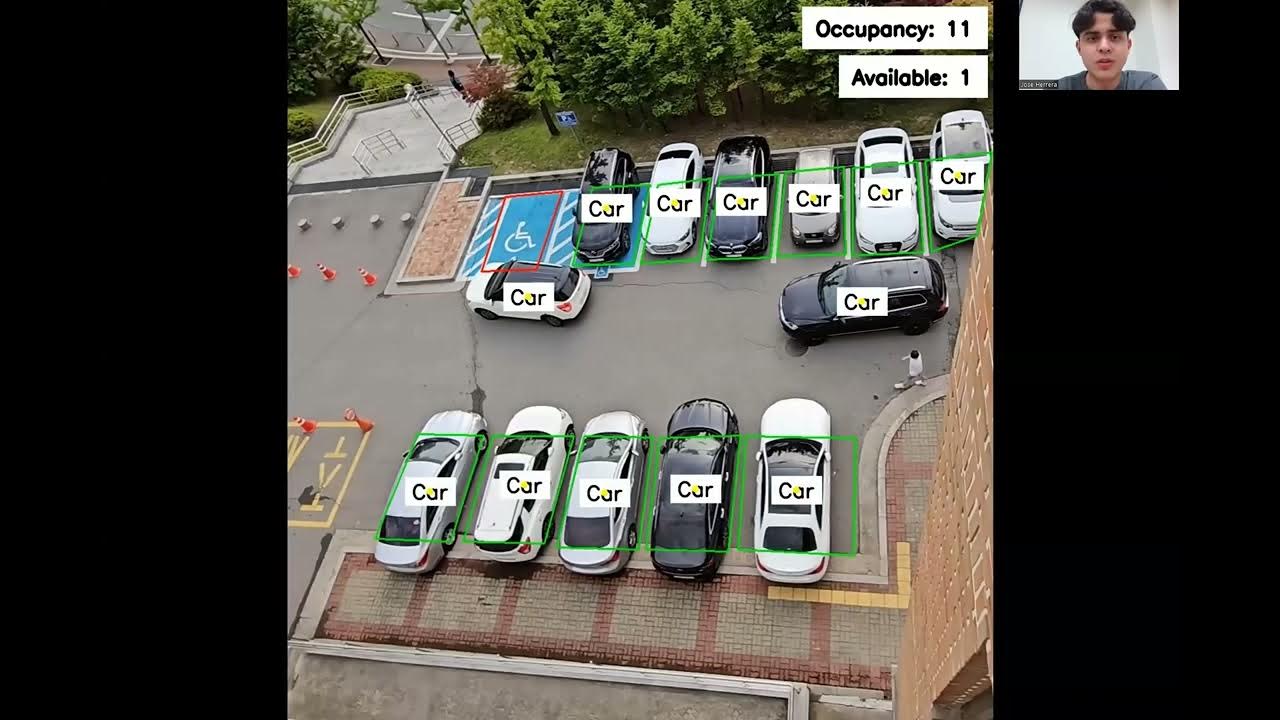 Team9 - Parking Space Detection System Project - using YOLOv8 - YouTube