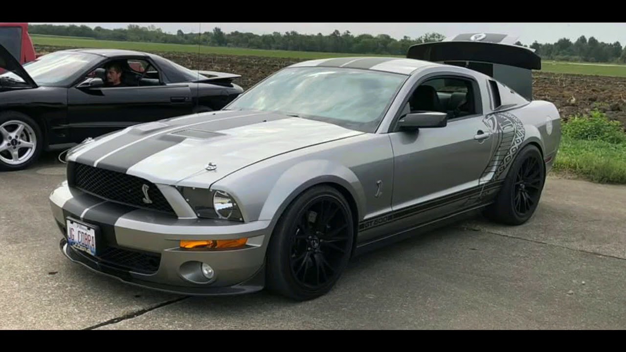 820rwhp TVS powered Shelby GT500 vs R8 V10+ at NFZ Midwest airport ...