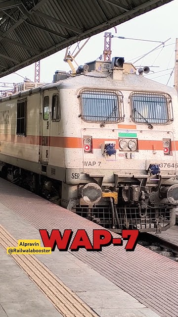 WAG-7 Vs WAP-7 #trainlover #traininformation #wag7 #wap7 #locomotive # ...