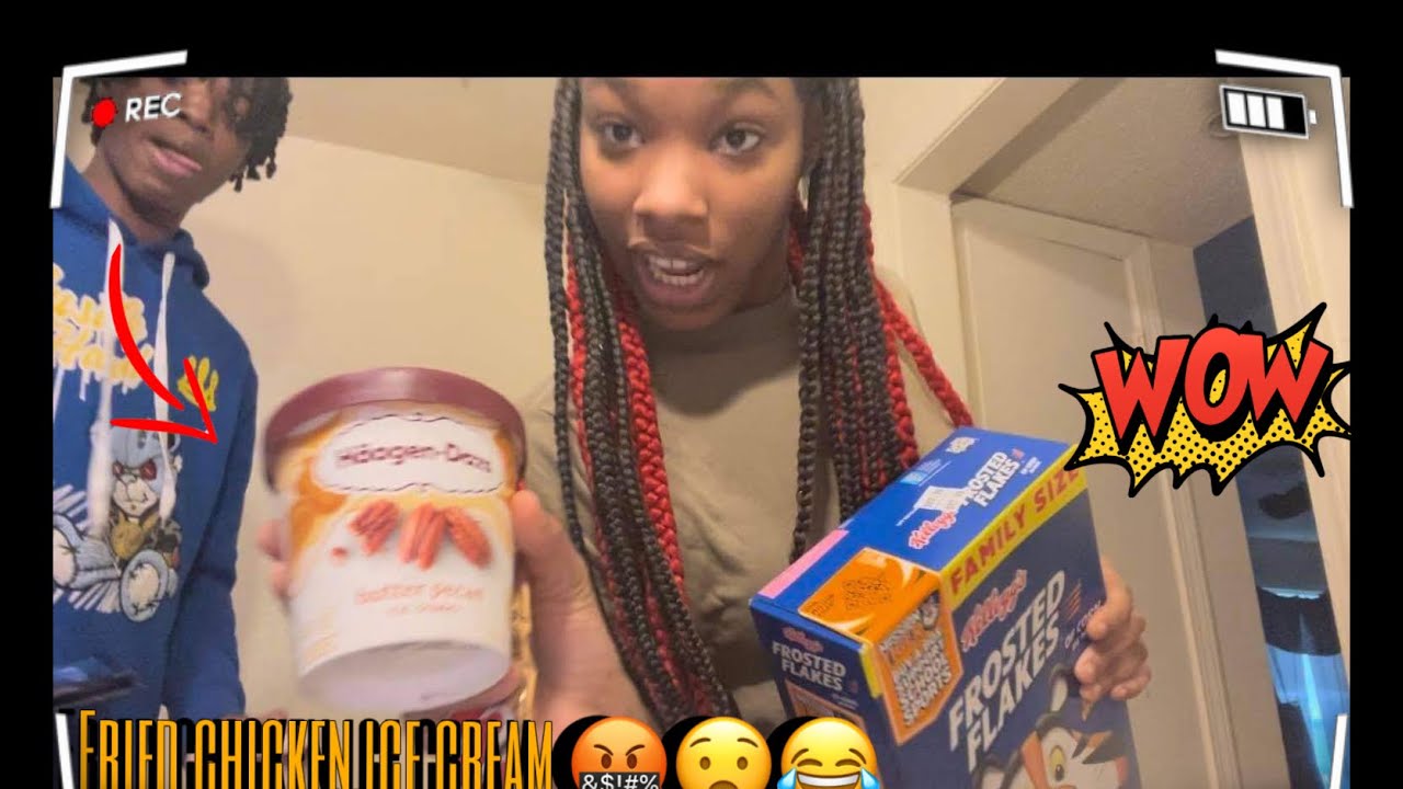 fried chicken,ice cream challenge 😴failed miserably 👎🏾 - YouTube