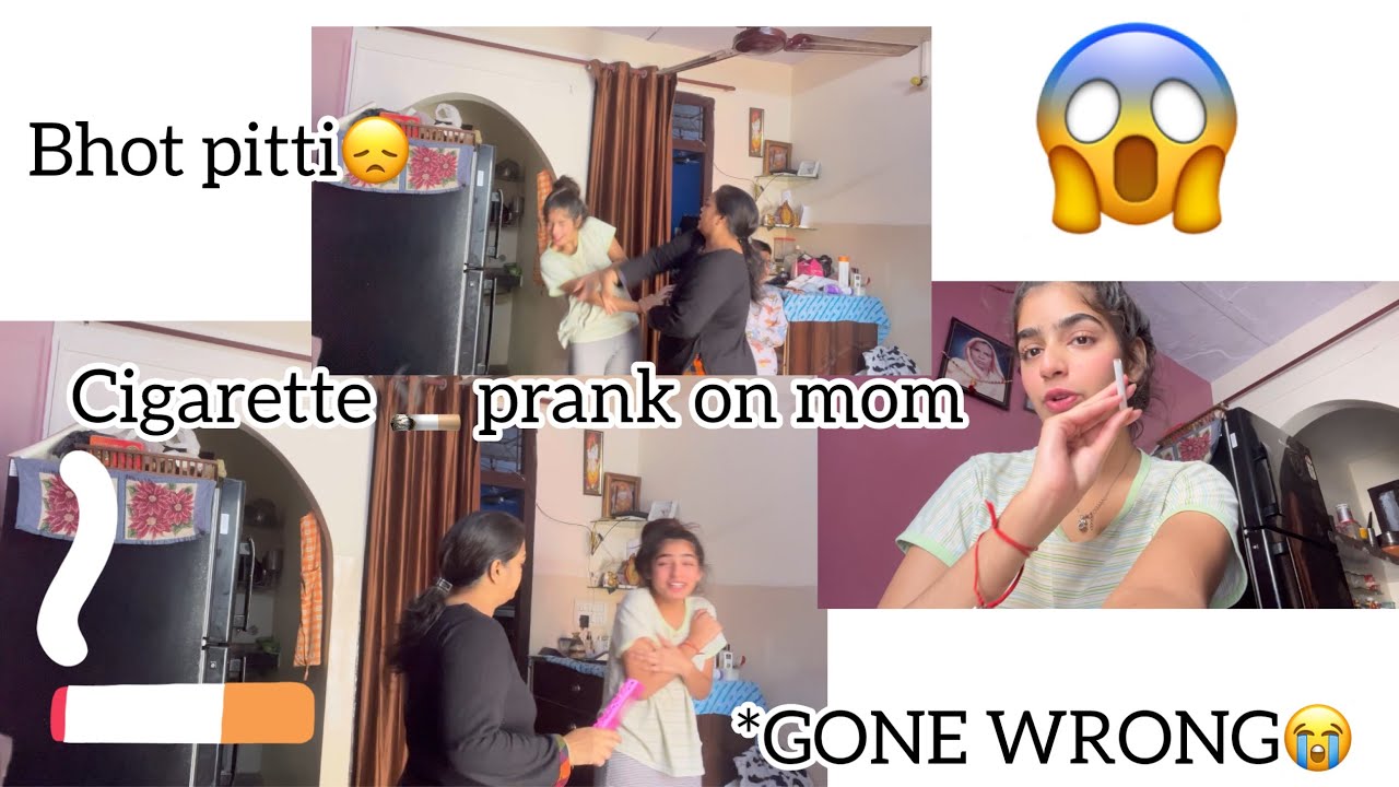 Cigarette π¬ Prank π¨on Mom Gone Wrong π Cigaretteprank Viral
