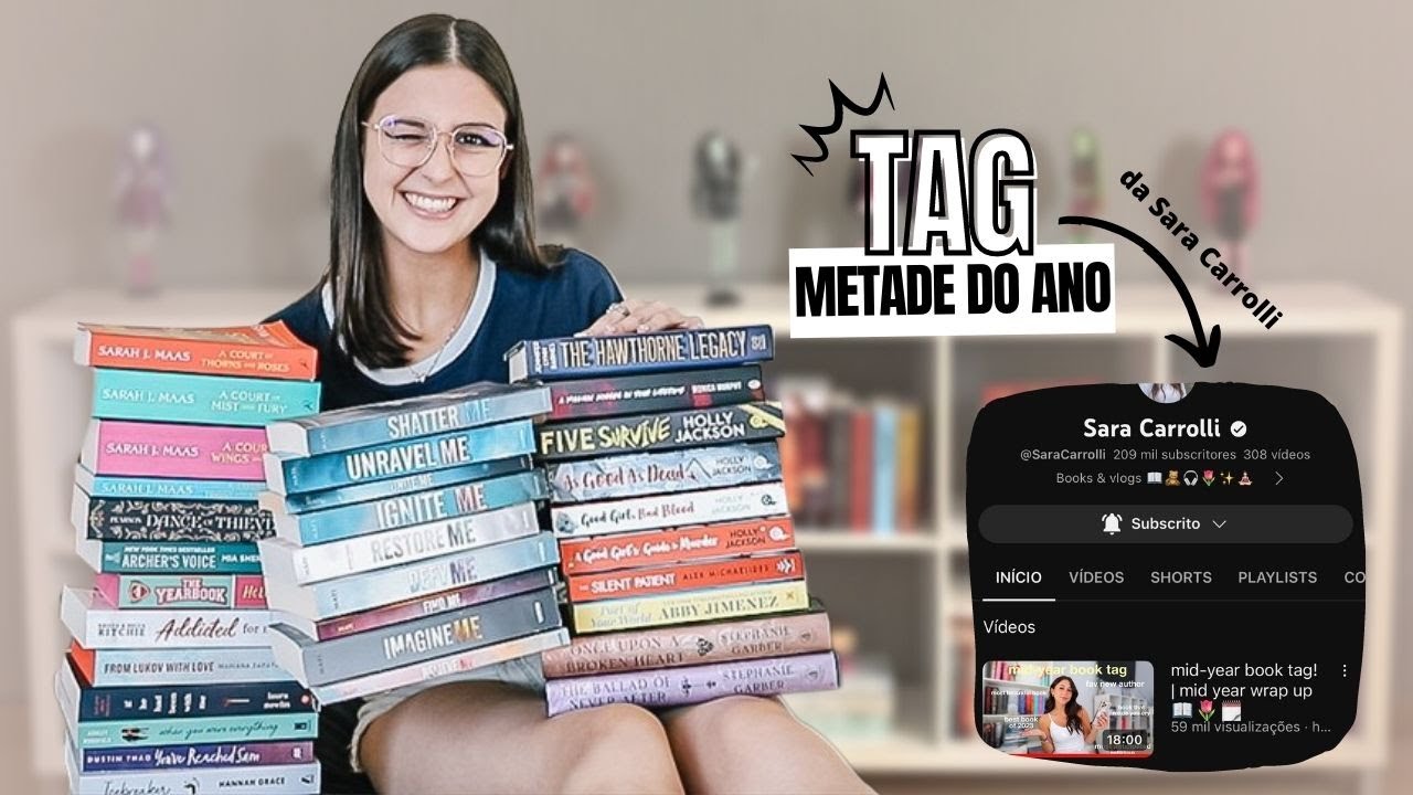 Os 36 livros que já li + TAG 2ª metade do ano 🗓️💖 - YouTube