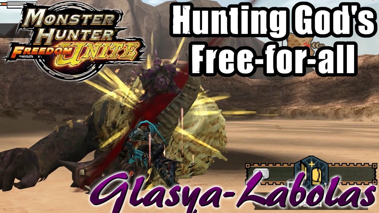【Full size】Hunting God's Glasya-Labolas No flash&trap&bomb 【MHFU】 - YouTube