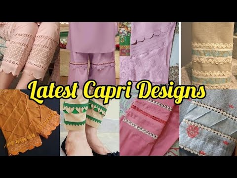 Latest Capri or Trousers Designs|Lawn Capri Designs for Summer Dresses ...